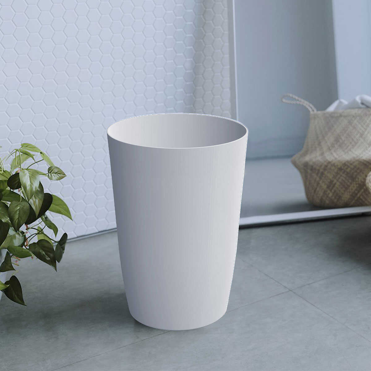 Kapaksız 6 Lt Kova Banyo Mutfak Ofis -Beyaz Plastik Çöp Kovaları Primanova Kapaksız 6 Lt Kova Banyo Mutfak Ofis -Beyaz Plastik Çöp Kovaları Primanova